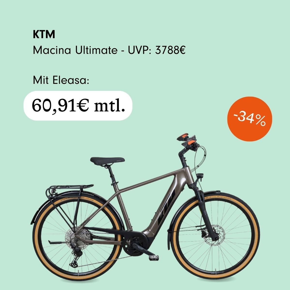 Dienst E-Bike-Leasing von Eleasa - Mitarbeiter-Benefit für Ihre Firma